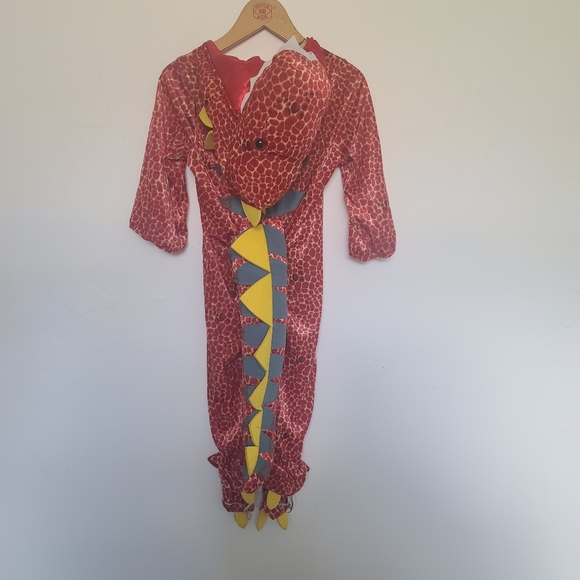 Costumes | Dinosaur Costume Red And Yellow Color For Kids | Poshmark